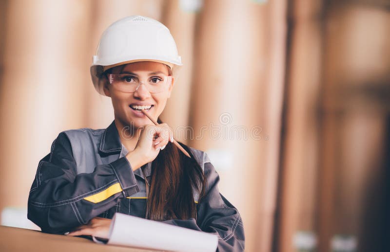 Paper mill factory worker stock image. Image of pack - 92873985