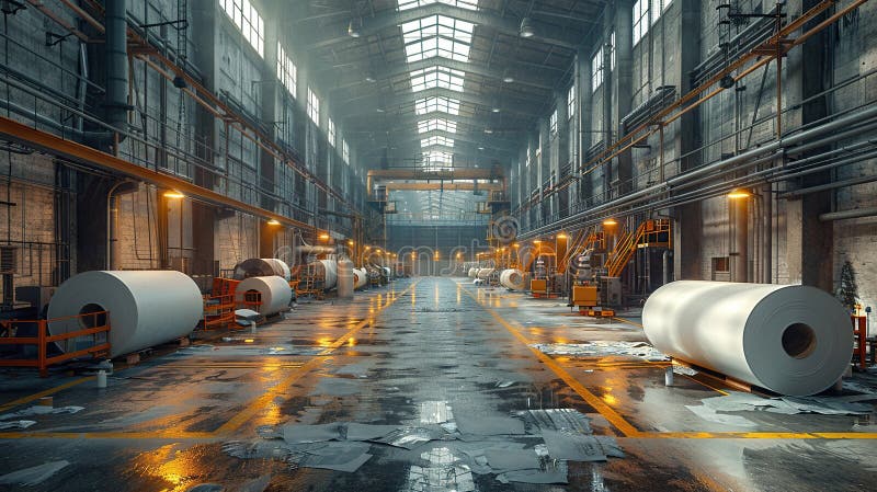 Paper mill stock photo. Image of facility, industry - 320116366