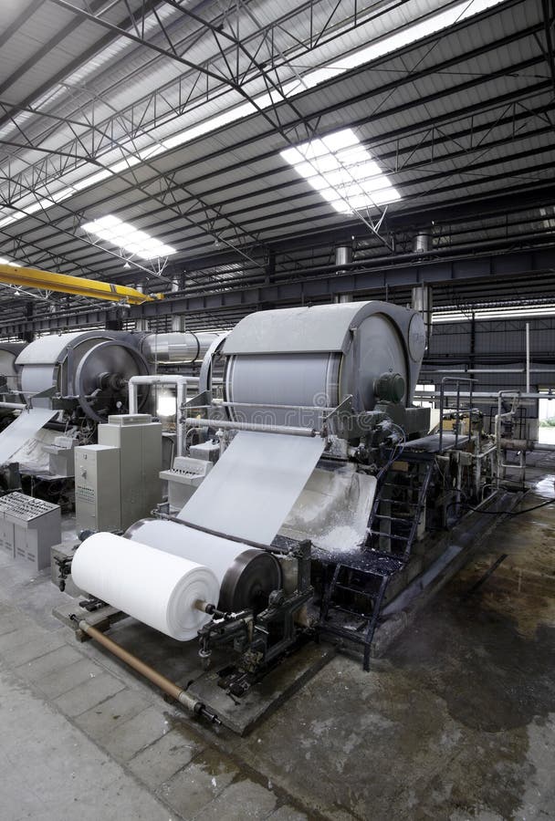 Paper and pulp mill stock photo. Image of dryer, papermaking - 5710474