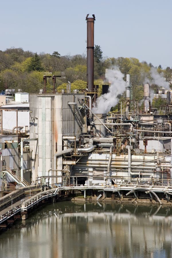 Paper Mill - Inside Panoramic View Stock Photo - Image of forest ...