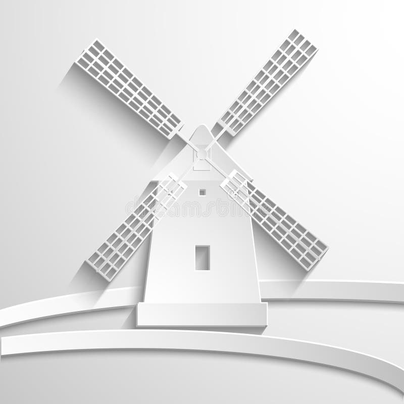 Paper Mill Icon on White Background. Simple Element Illustration from ...