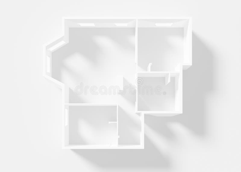 Paper Model of Apartment stock illustration. Illustration of apartment ...