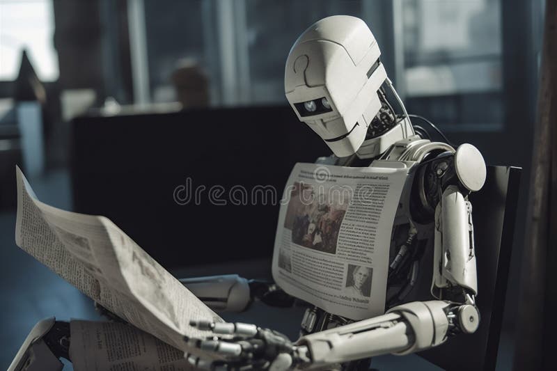 Digital Robot Hand Technology Document Artificial Paper Ai Office ...