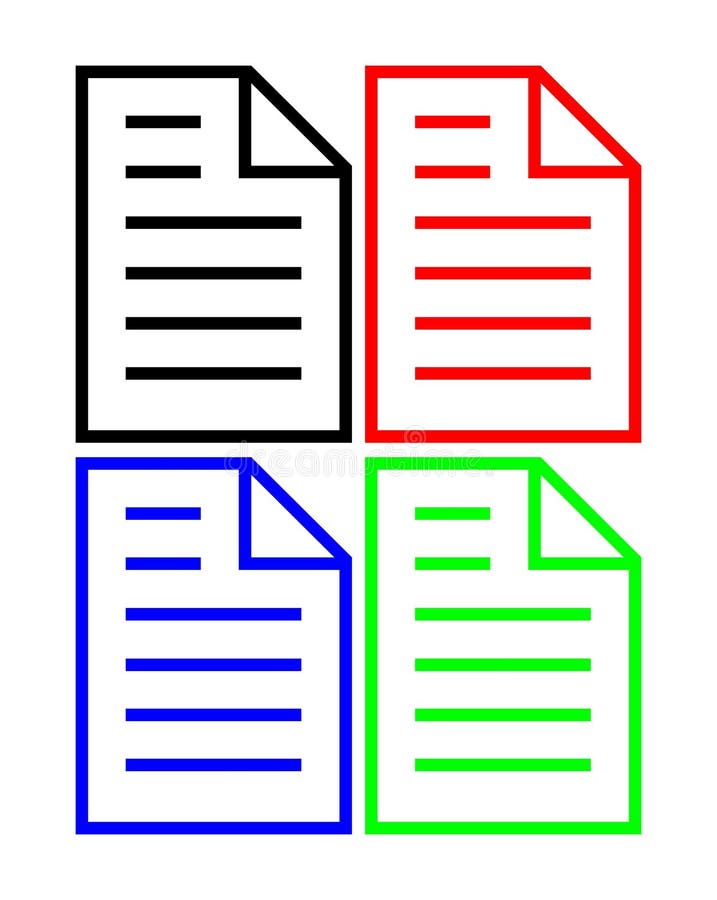 Paper icons. stock vector. Illustration of modern, freedesktop - 171228943