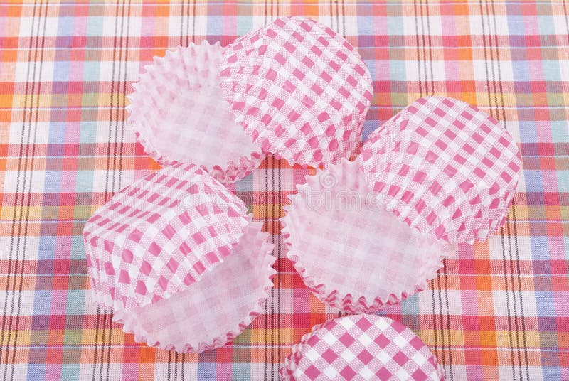 Paper Molds for Baking Muffins. Stock Photo - Image of molds, small ...
