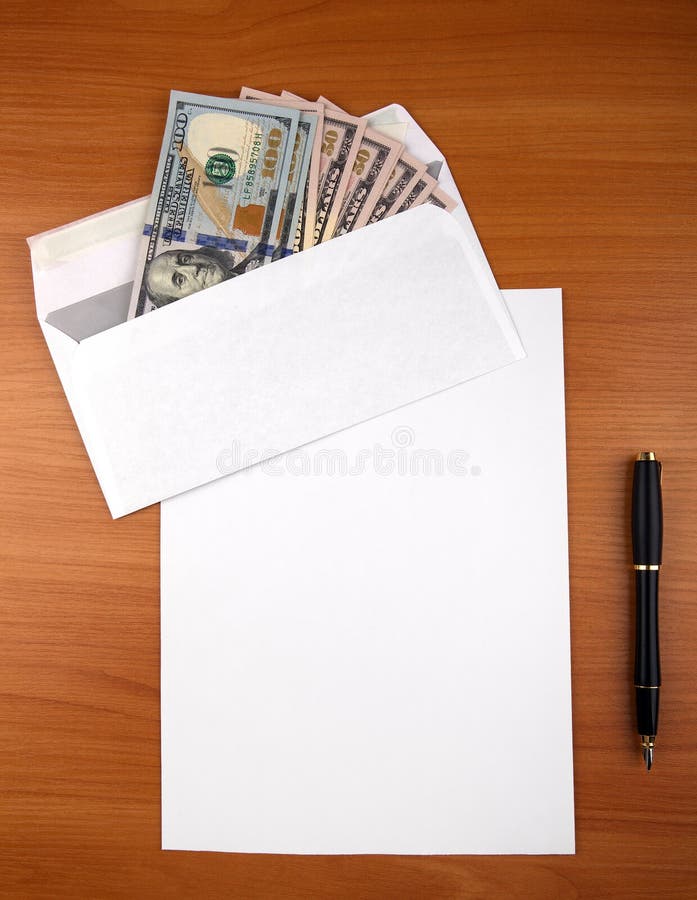 Paper with a Money stock photo. Image of blank, buck - 148500192