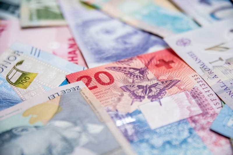 Paper Money Background of the Different Countries Stock Image - Image ...