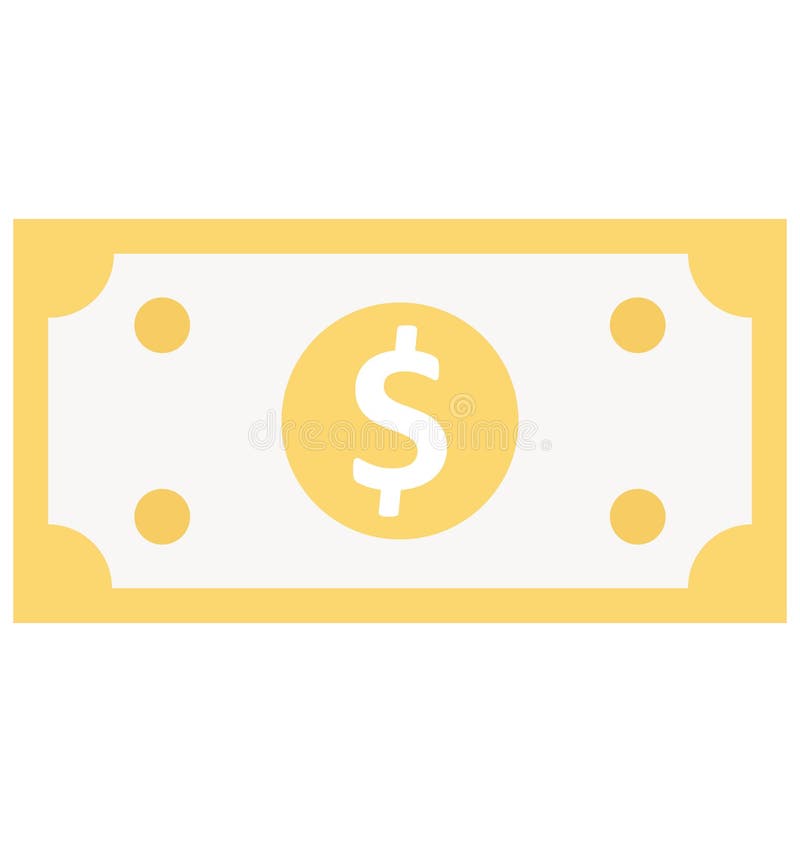 Paper Money Isolated Vector Icon that Can Be Easily Edit or Modified ...