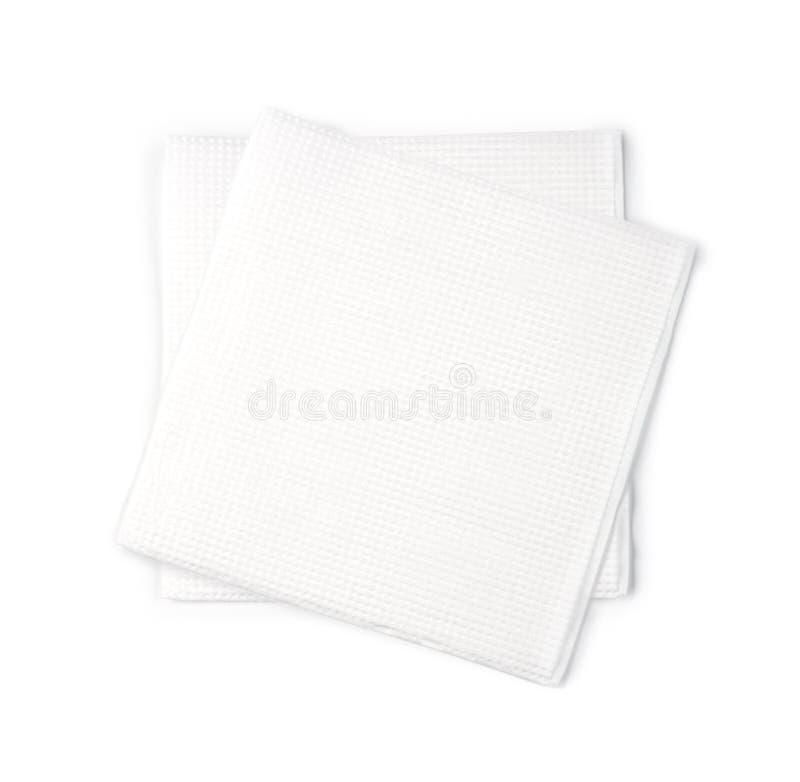 Top View of Two Paper Napkin Stock Photo - Image of shape, facial: 78753604