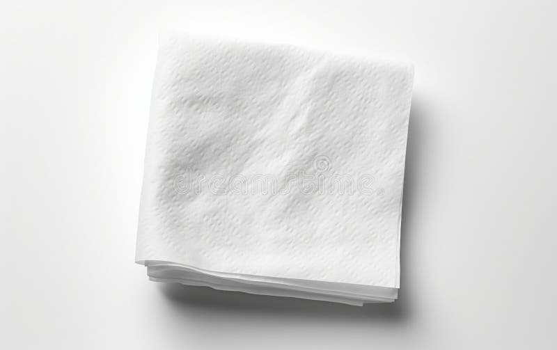 A Paper Napkin on a Background, Transparent -Generative Ai Stock ...