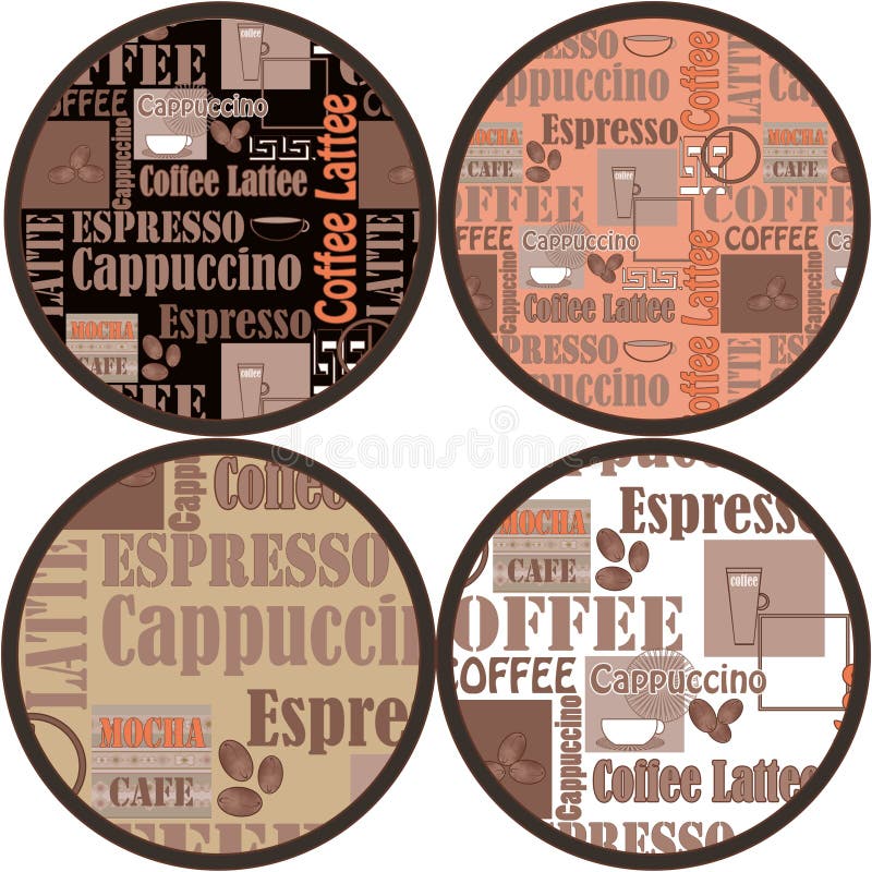 Paper Napkin Frame for Menu, Coffee Shop Stock Illustration ...