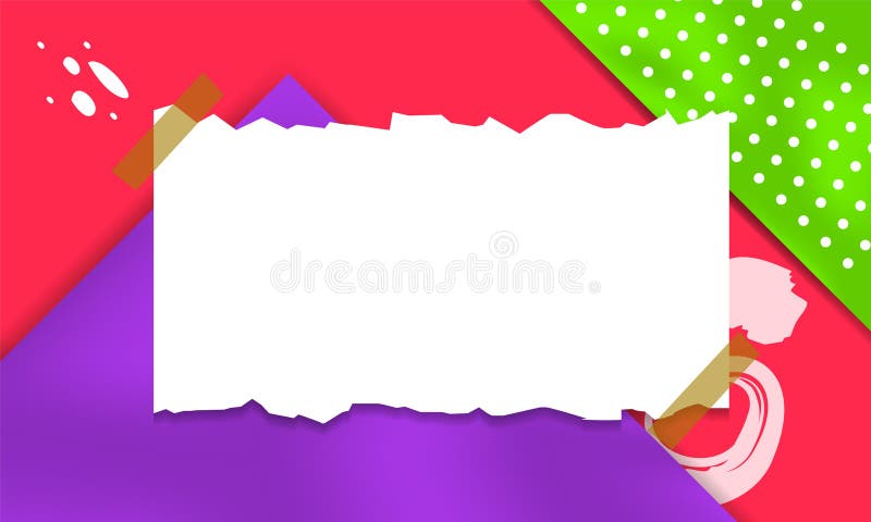 Paper Note on Abstract Torn Ripped Paper Background Stock Vector ...