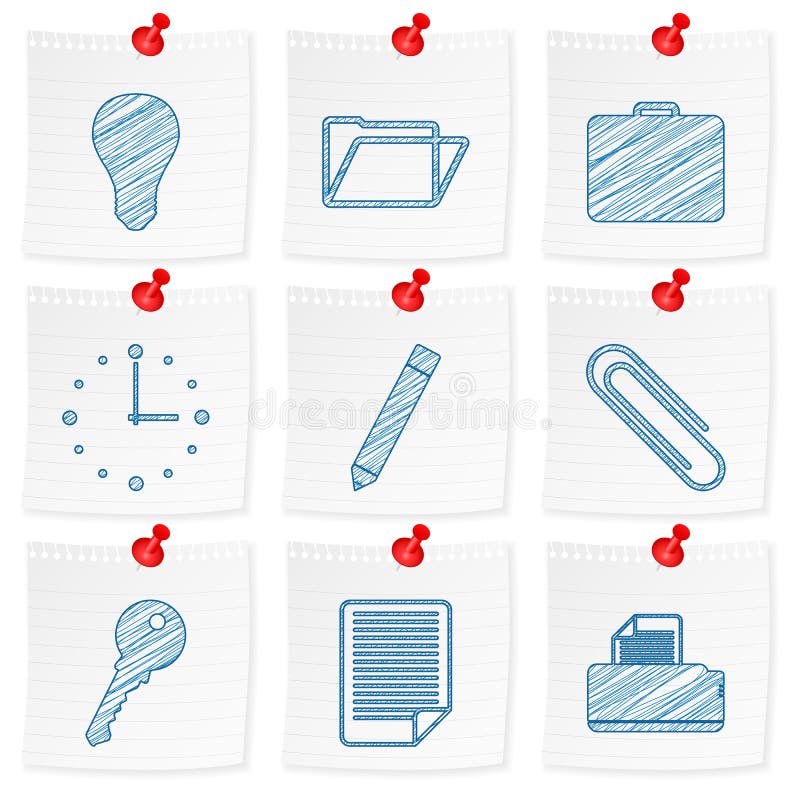 Notary Public Items stock vector. Illustration of white - 38725792