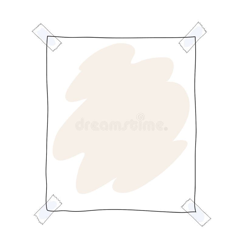 Paper Note Hand Drawn Doodle Vector Art Illustration Stock Vector ...