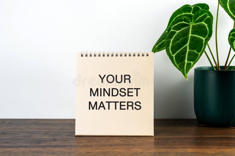Paper Note with Inspirational Quotes Your Mindset Matters Stock Photo ...