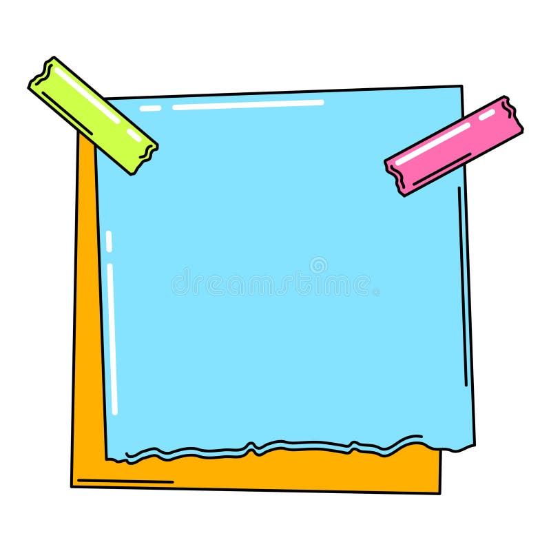 Paper Note with Pin. Frame or Background for Reminder Stock ...