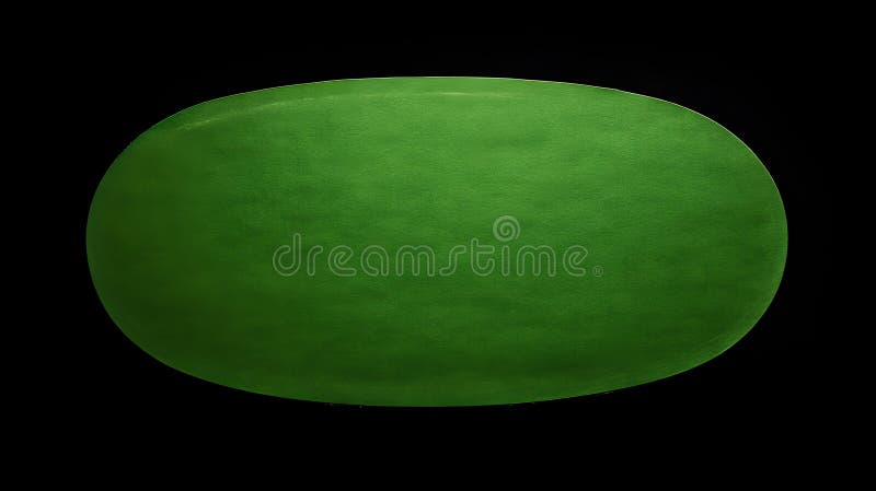 Green Oval Paper Note on a Black Background. Brainstorming Template ...