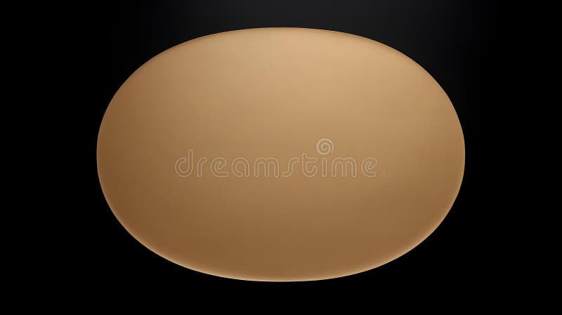 Light Brown Oval Paper Note on a Black Background. Brainstorming ...