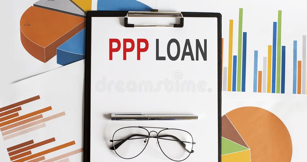 Paper Note with PPP LOAN Message on Chart. Concept Image Stock Photo ...