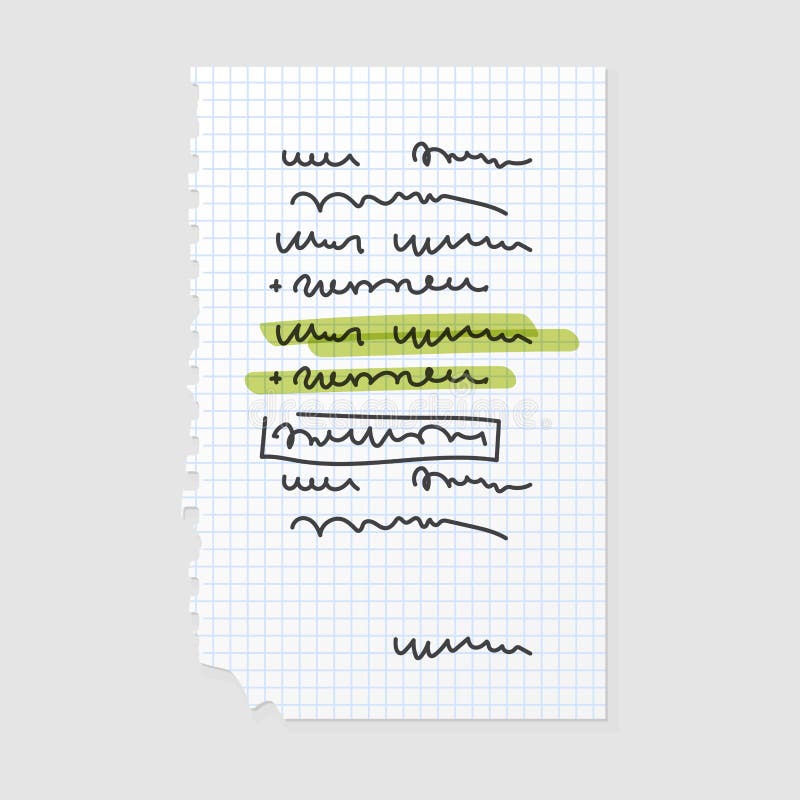 Paper Note Sheet for Message Vector Illustration. Stock Vector ...