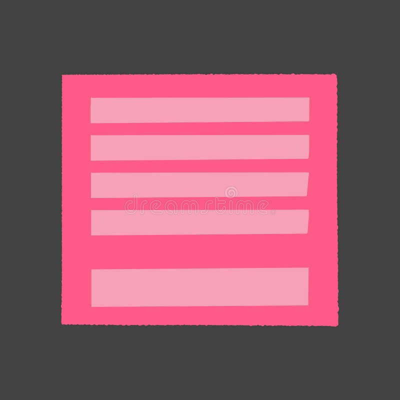 Paper Note Sticker. Memo Notebook Cartoon Banner. Diary Doodle Creative ...