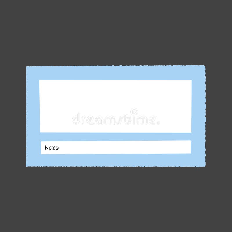 Paper Note Sticker. Memo Notebook Cartoon Banner. Diary Doodle Creative ...