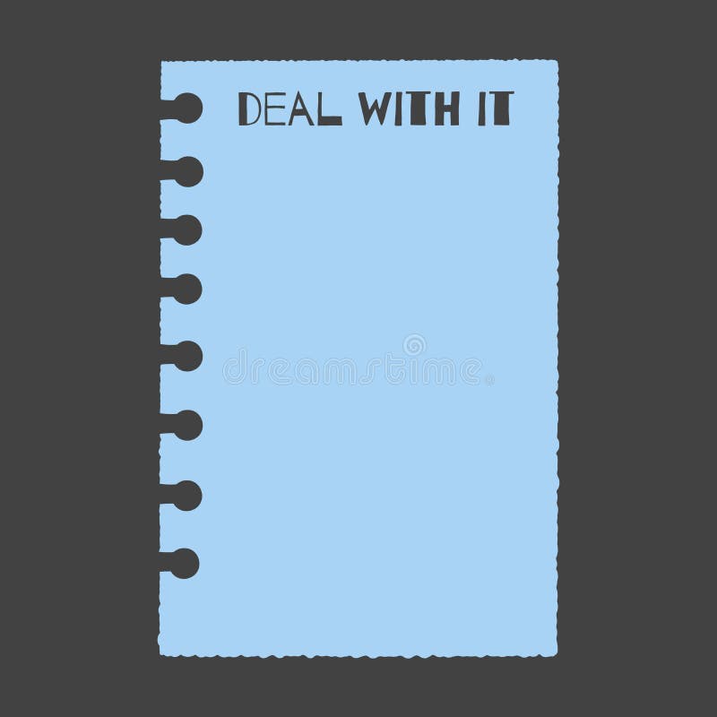 Paper Note Sticker. Memo Notebook Cartoon Banner. Diary Doodle Creative ...