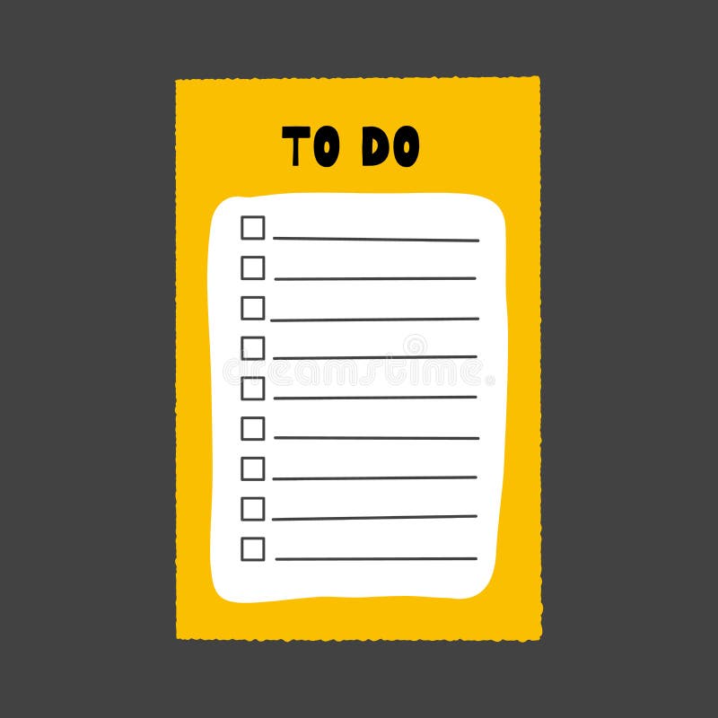 Paper Note Sticker. Memo Notebook Cartoon Banner. Diary Doodle Creative ...