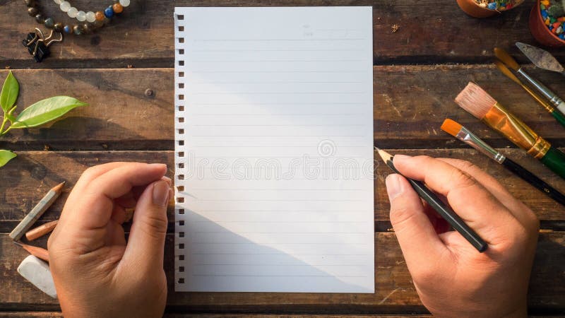 Paper note stock photo. Image of color, table, closeup - 83293662