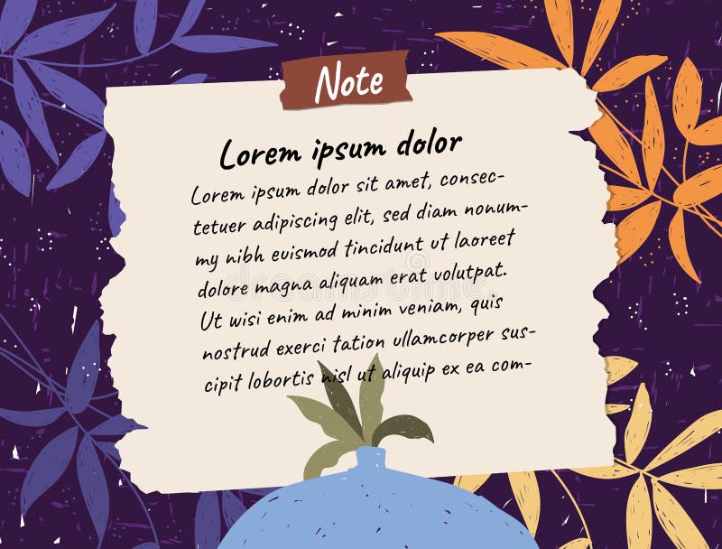 Paper Note Vector Frame Background Art Design Abstract 03 Stock Vector ...