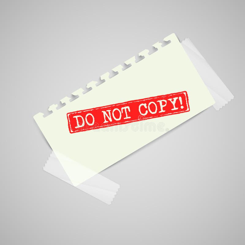 Paper Note with Warning Sign, Vector Stock Vector - Illustration of ...