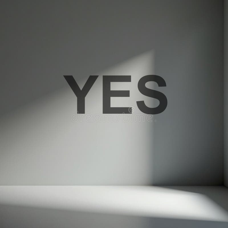 Paper Note with YES Written on Paper. Lifestyle Concept Stock ...