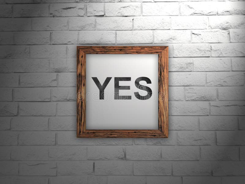 Paper Note with YES Written on Paper. Lifestyle Concept Stock Image ...