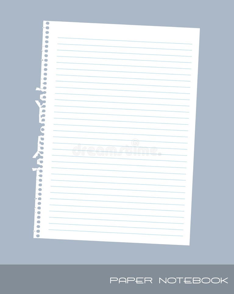 Spiral Notebook Paper Blue Stock Illustrations – 2,735 Spiral Notebook ...