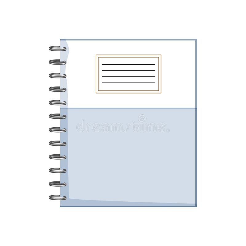 Paper Notebook Cartoon Vector Illustration Stock Illustration ...