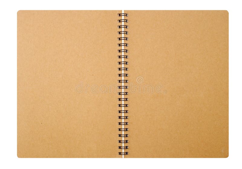 Paper Notebook Front Cover Clipping Path. Stock Photo - Image of ...
