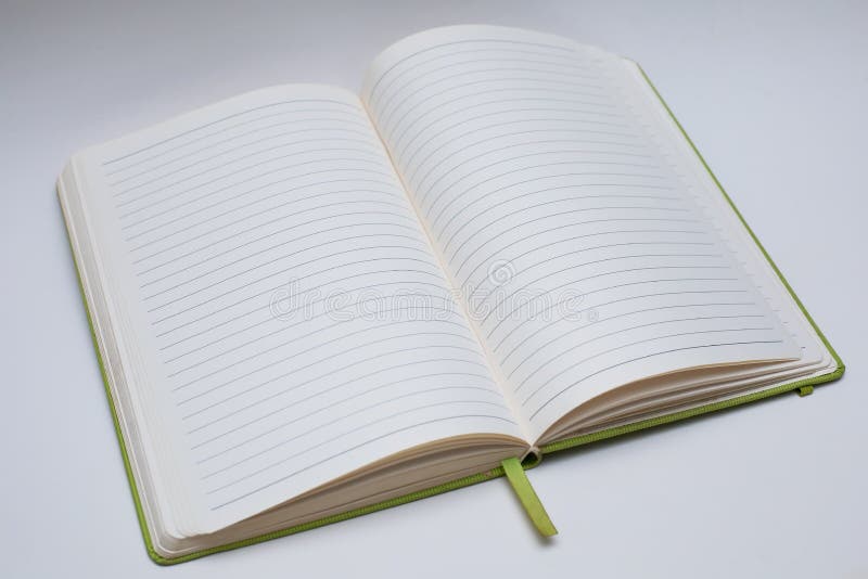 Paper Notebook or Note Pad with Empty Pages Stock Photo - Image of ...