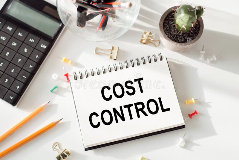 Paper Notebook, Pen, Calculator, Cactus and Office Tools. the Text is ...