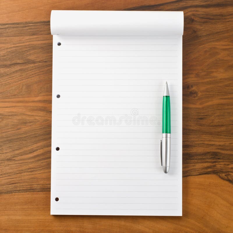 Paper notebook with pen stock photo. Image of office - 35975110