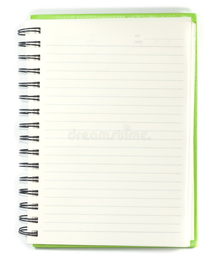 White Notebook Paper Background