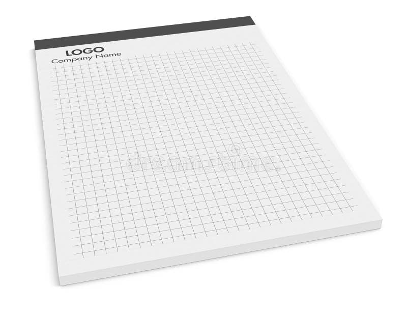Paper Notepad Collection stock illustration. Illustration of line - 4710829