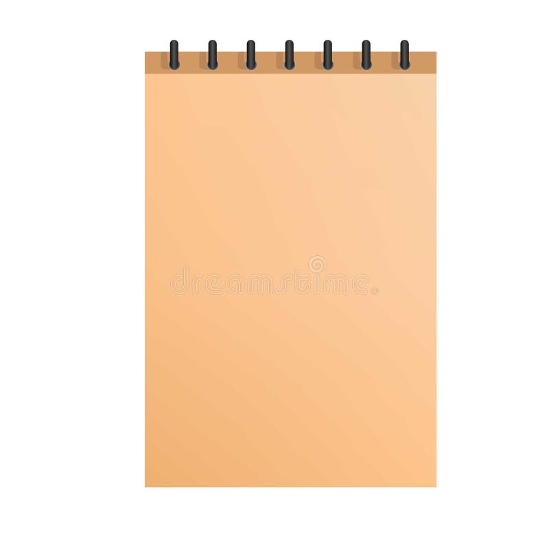 Paper Notepad Icon, Realistic Style Stock Vector - Illustration of ...