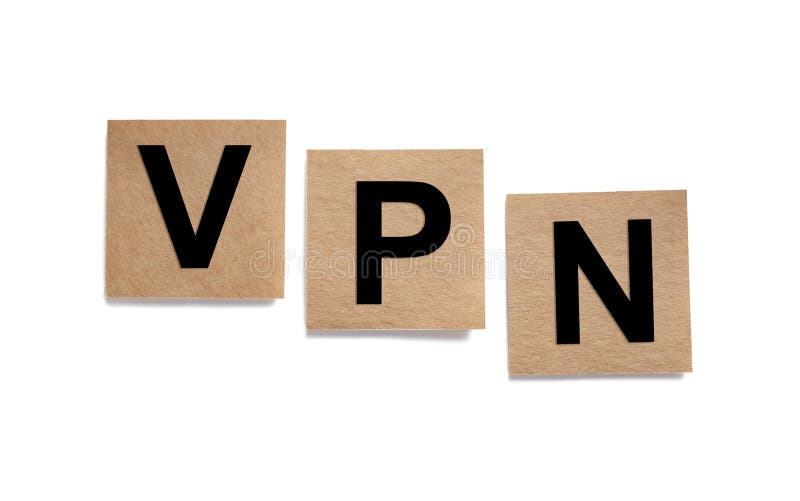 Paper Notes with Acronym VPN (Virtual Private Network) Isolated on ...