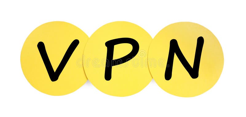 Paper Notes with Acronym VPN (Virtual Private Network) Isolated on ...