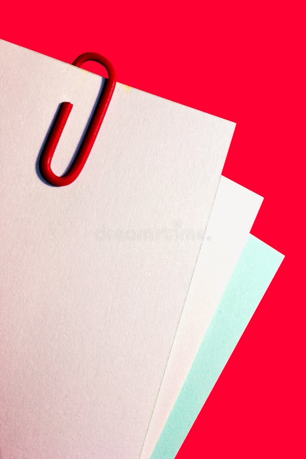 Paper Notes Attached with Metal Clips, Information Board, Important ...