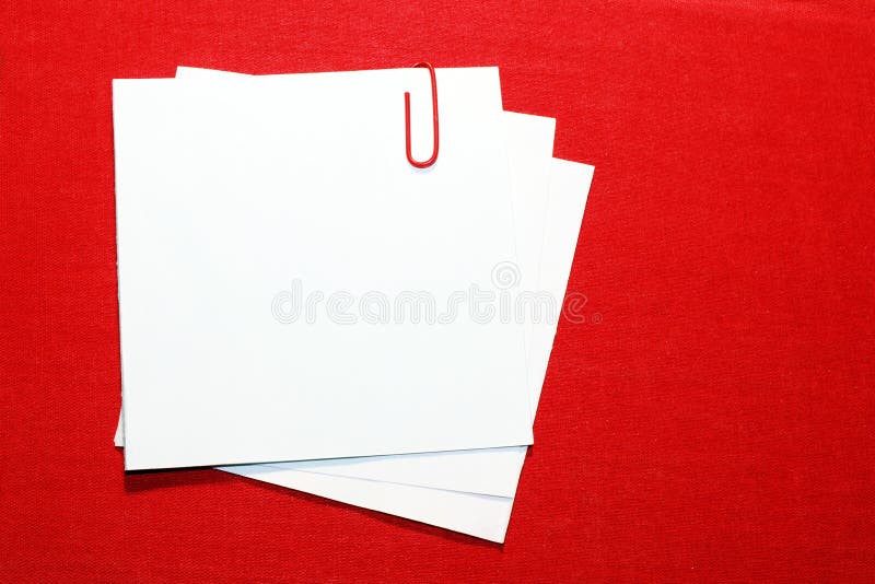 Paper Notes Attached with Metal Clips, Information Board, Important ...