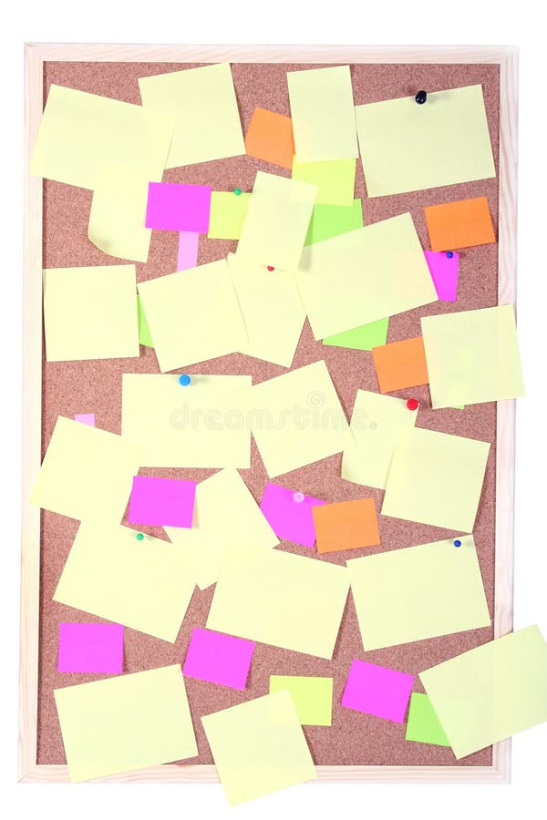 Paper notes on clipboard stock image. Image of message - 846523