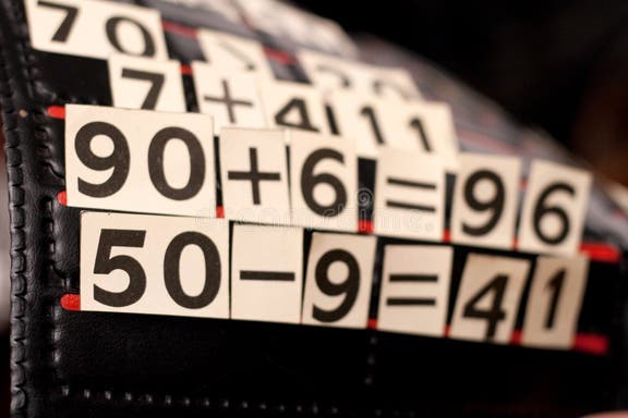 Paper Number Black on White Stock Photo - Image of operation, teaching ...