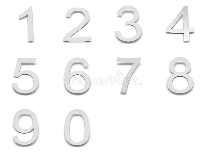 Paper numbers stock illustration. Illustration of background - 56752231