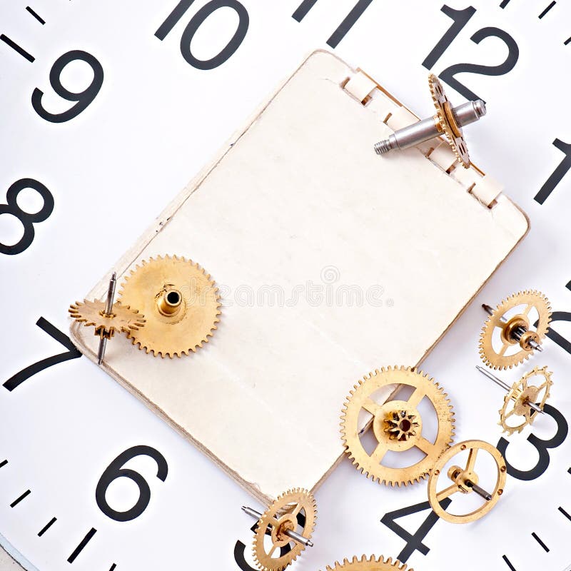 Paper with a Gear Mechanism Stock Photo - Image of cartoon, freehand ...